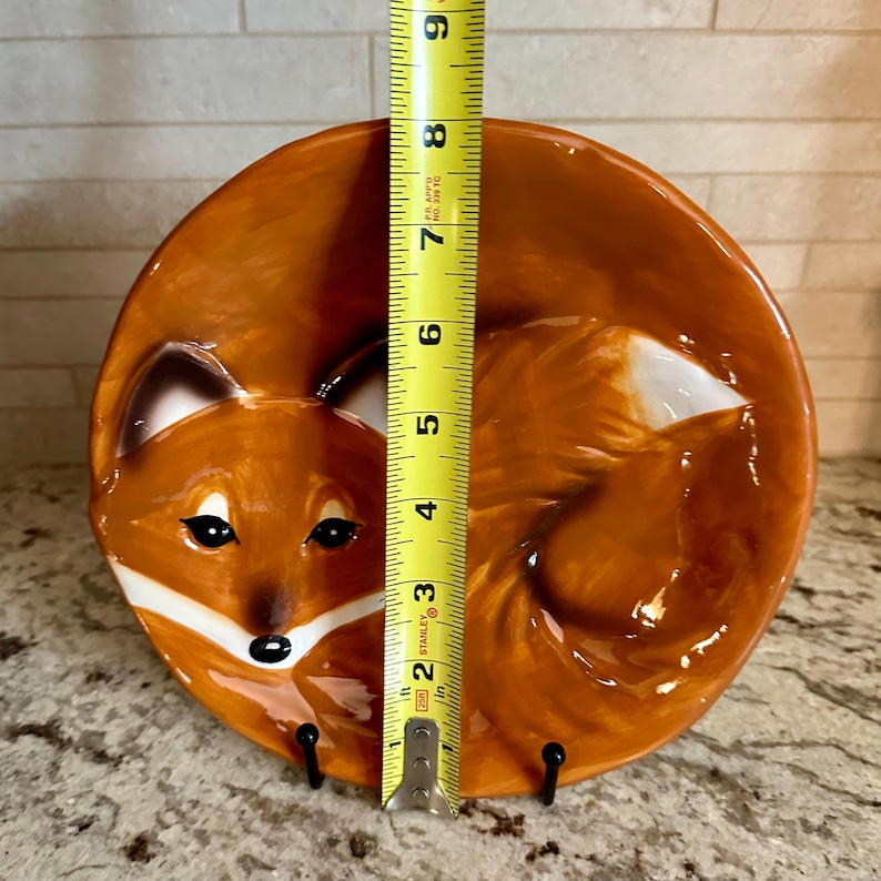 Ceramic Fox Plate. Beautiful. - Etsy