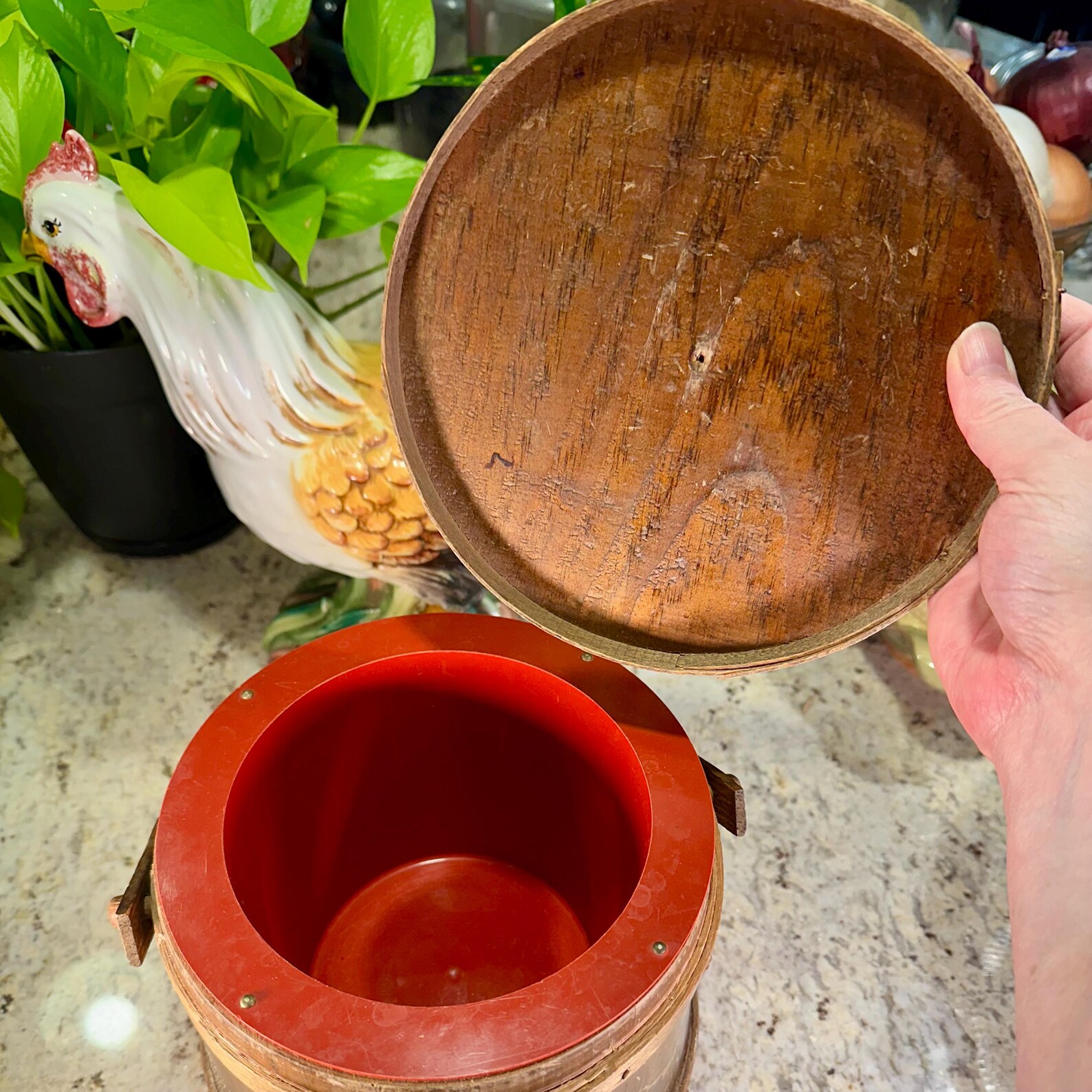 1950’s Jerywil Wooden Ice Bucket. (made Like a Firkin) Rustic Character ...