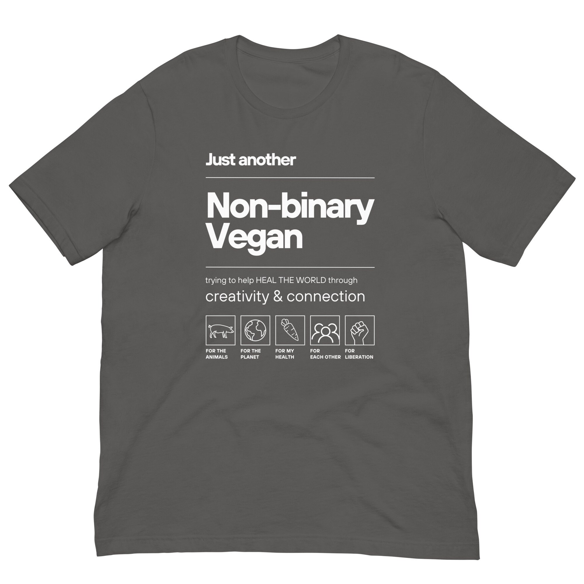 Just Another Non-binary Vegan: Gender-free T-shirt - Etsy