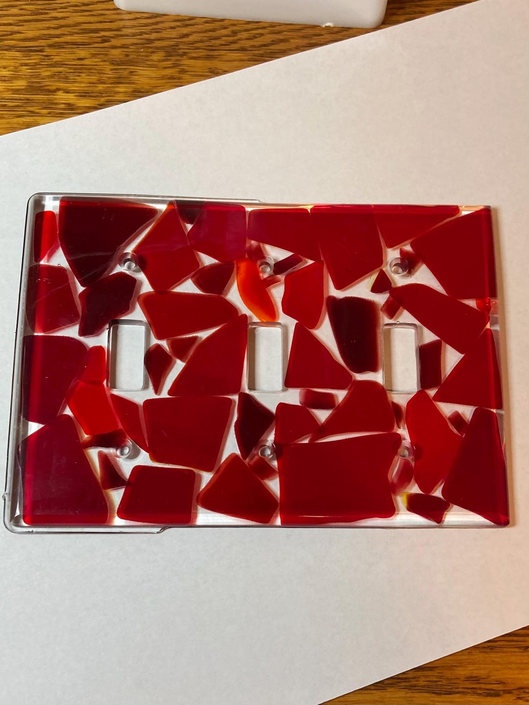 Sea Glass Resin Light Switch Covers, Sea Glass Crafts, Resin Crafts ...