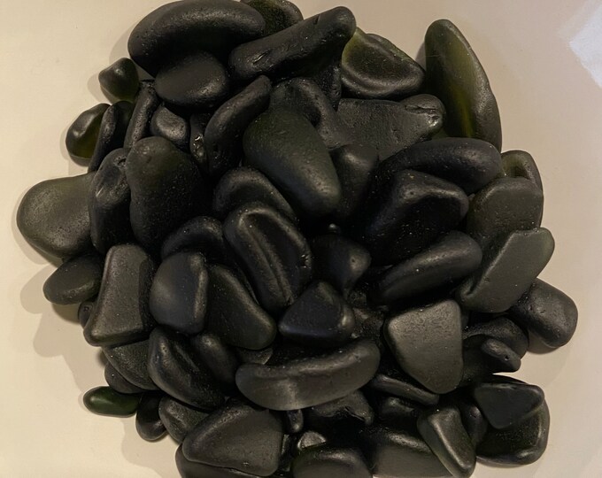 Pirate Glass Hand-picked From Curacao, Authentic black Sea Glass That ...