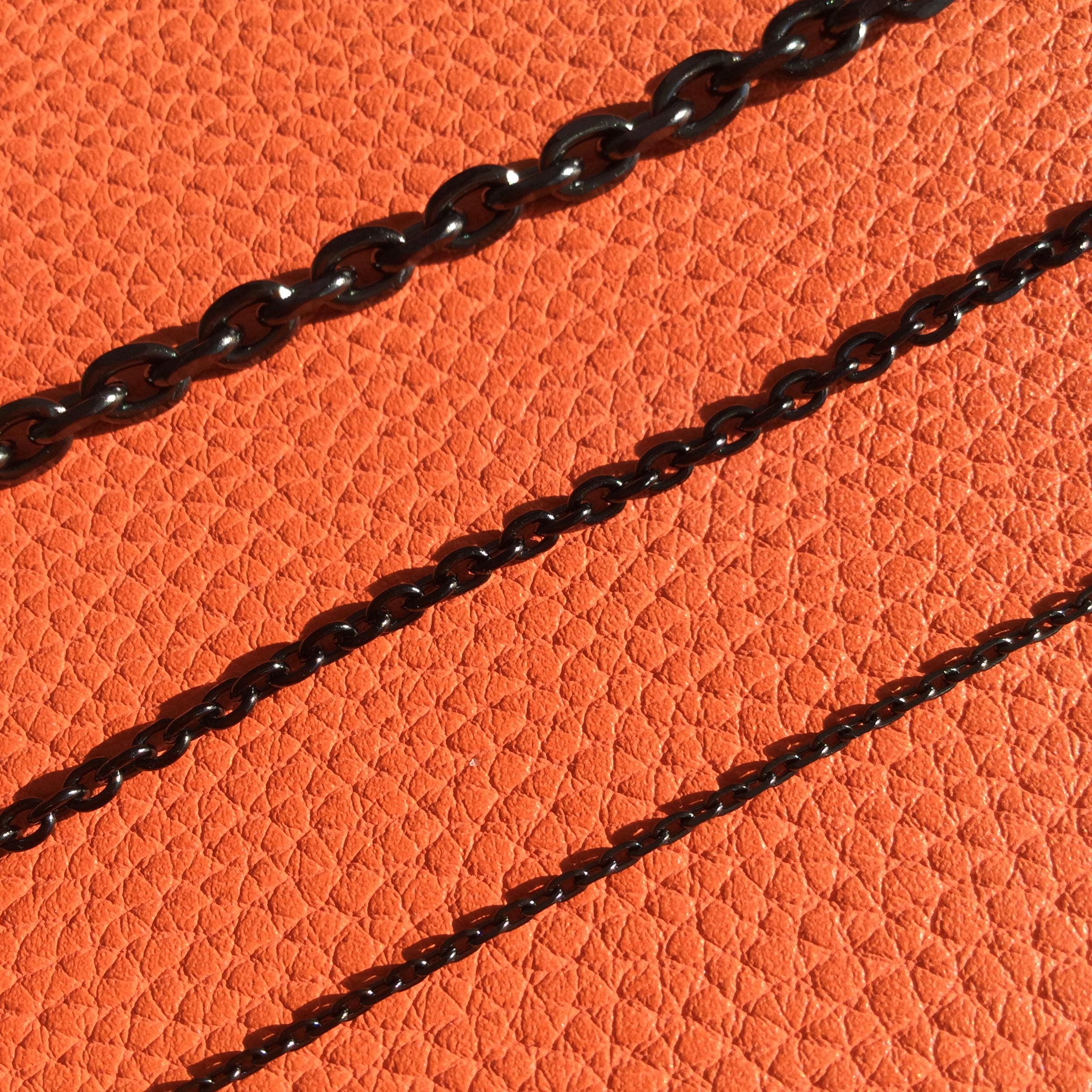 Custom Black Stainless Steel Chain Necklace: Waterproof Rope, Curb ...