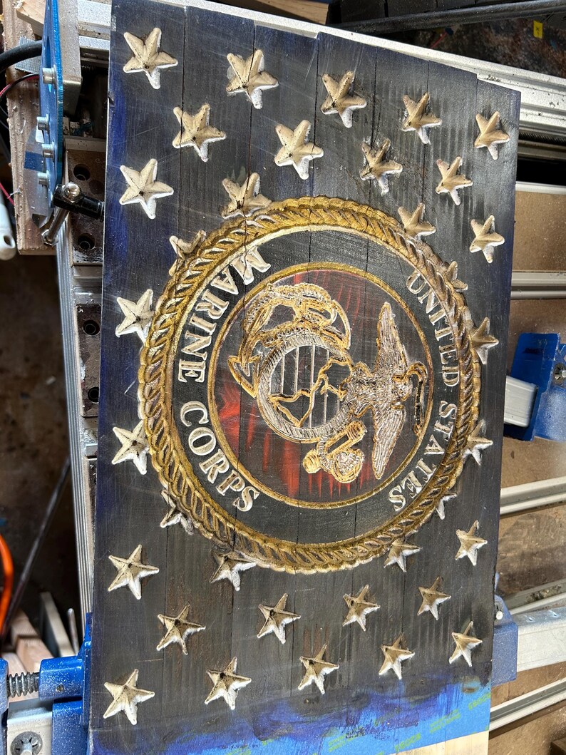 Military Coin Holder Flags With Fired Shells. - Etsy