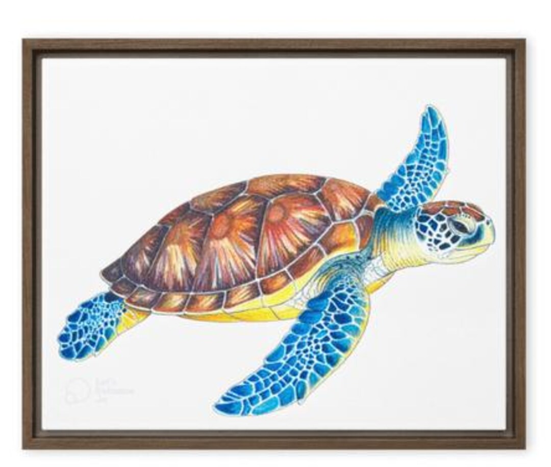 Sea Turtle Printable, Get a Instant Download, Sea Turtle Digital Art - Etsy