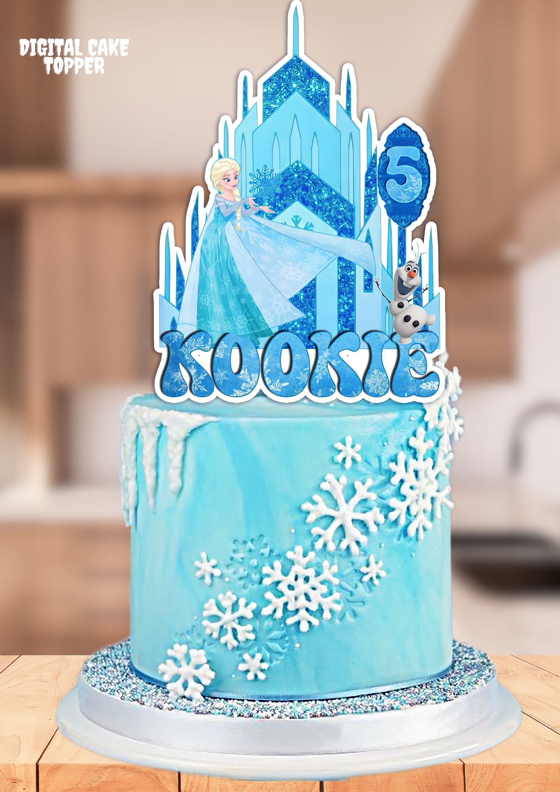 Frozen Cake Topper Frozen Theme Cake Topper Elsa Anna - Etsy