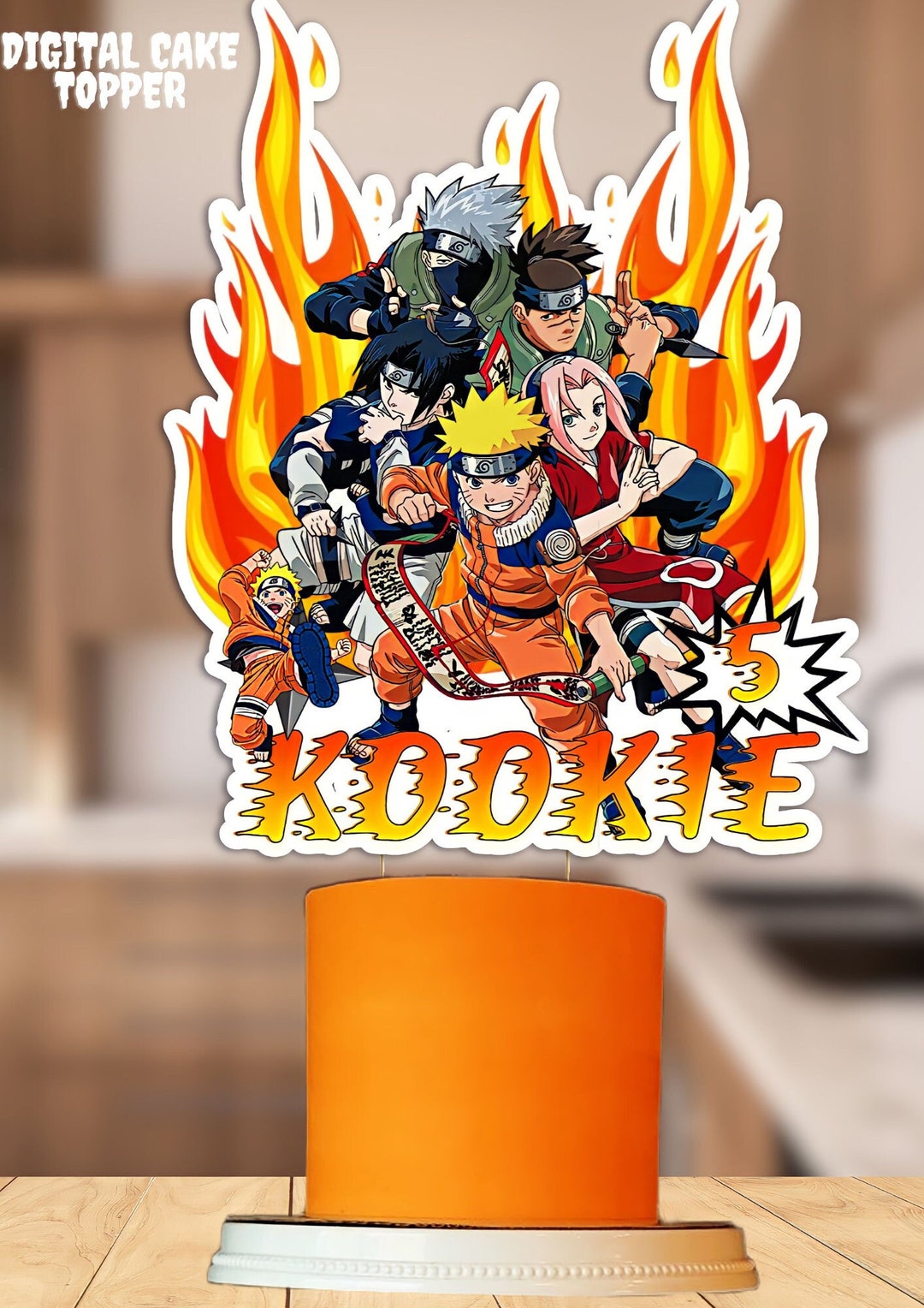 Naruto Cake Topper/ Naruto Printable Digital Cake Topper / Manga Cake ...