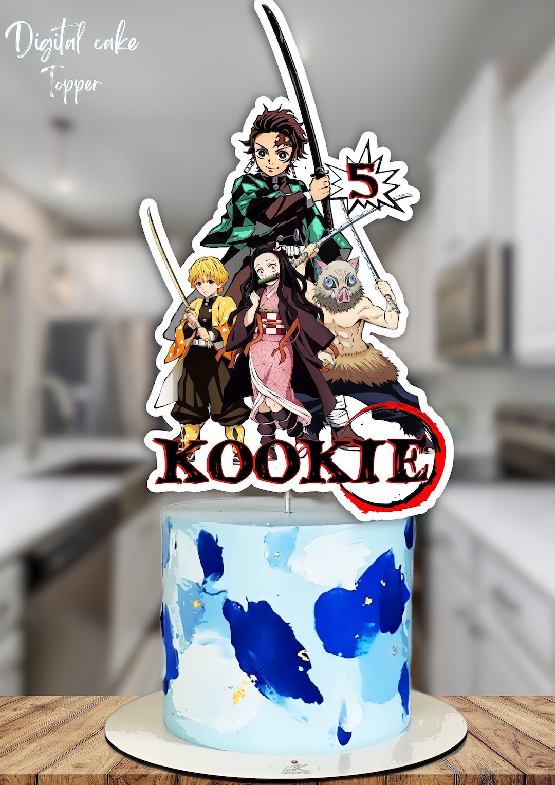 Buy Demon Slayer Cake Topper Printable Demon Slayer Cake Topper Manga ...