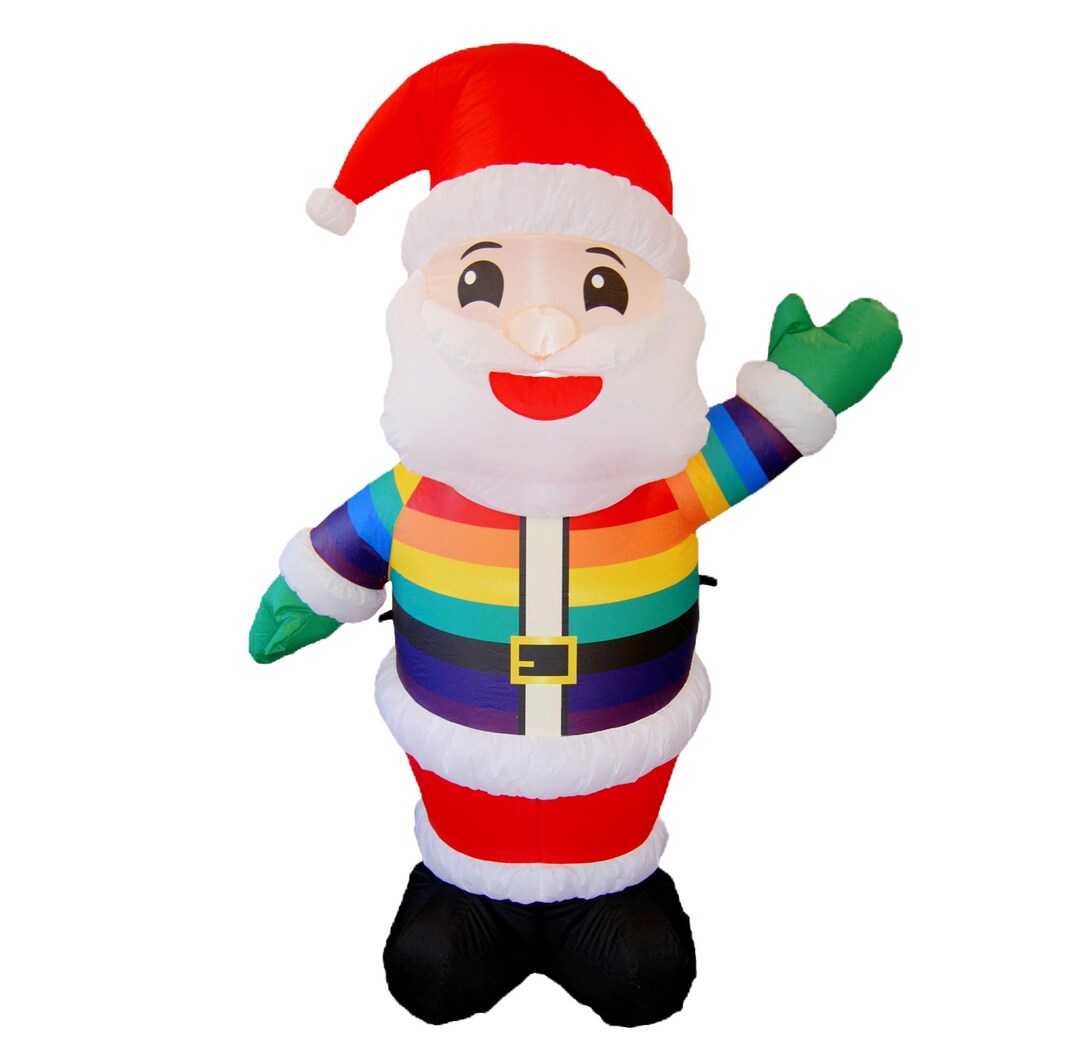 Pride Santa Claus Lawn Inflatable - 6 Ft. - Etsy