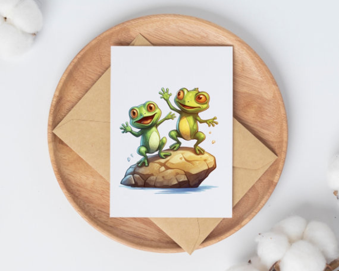 13 Frogs Clipart, Animal Clipart, Watercolor Clipart, Clipart Bundle ...