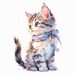 11 Watercolor Cute Cats Clipart, Personal and Commercial Use, JPG File ...