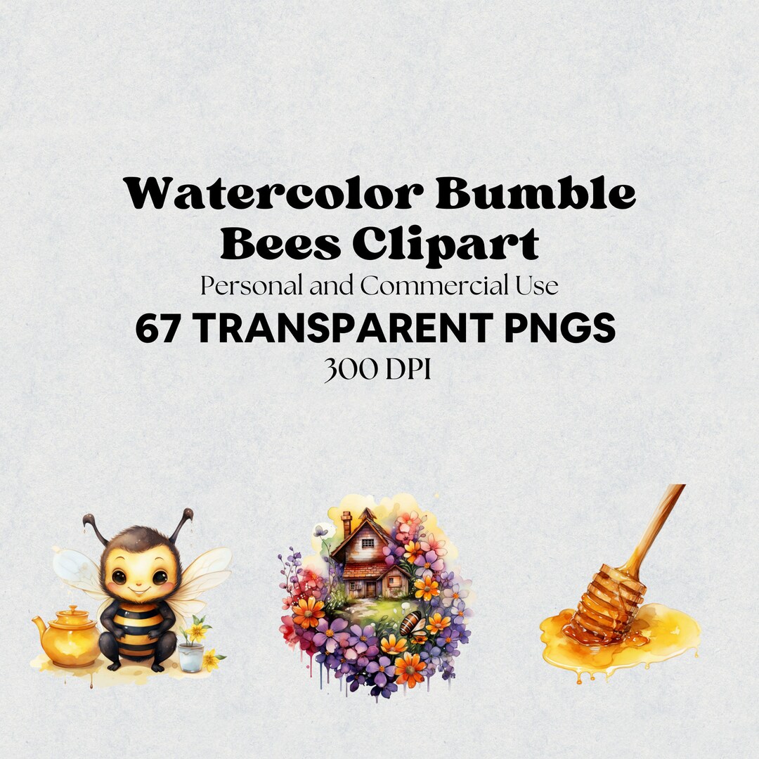 67 Bumblebees Clipart Bundle, Cute Bees Clipart Bundle, Cute Bees Png ...
