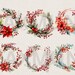 19 Christmas Wreaths Clipart, Wreath Clipart, Watercolor Clipart ...