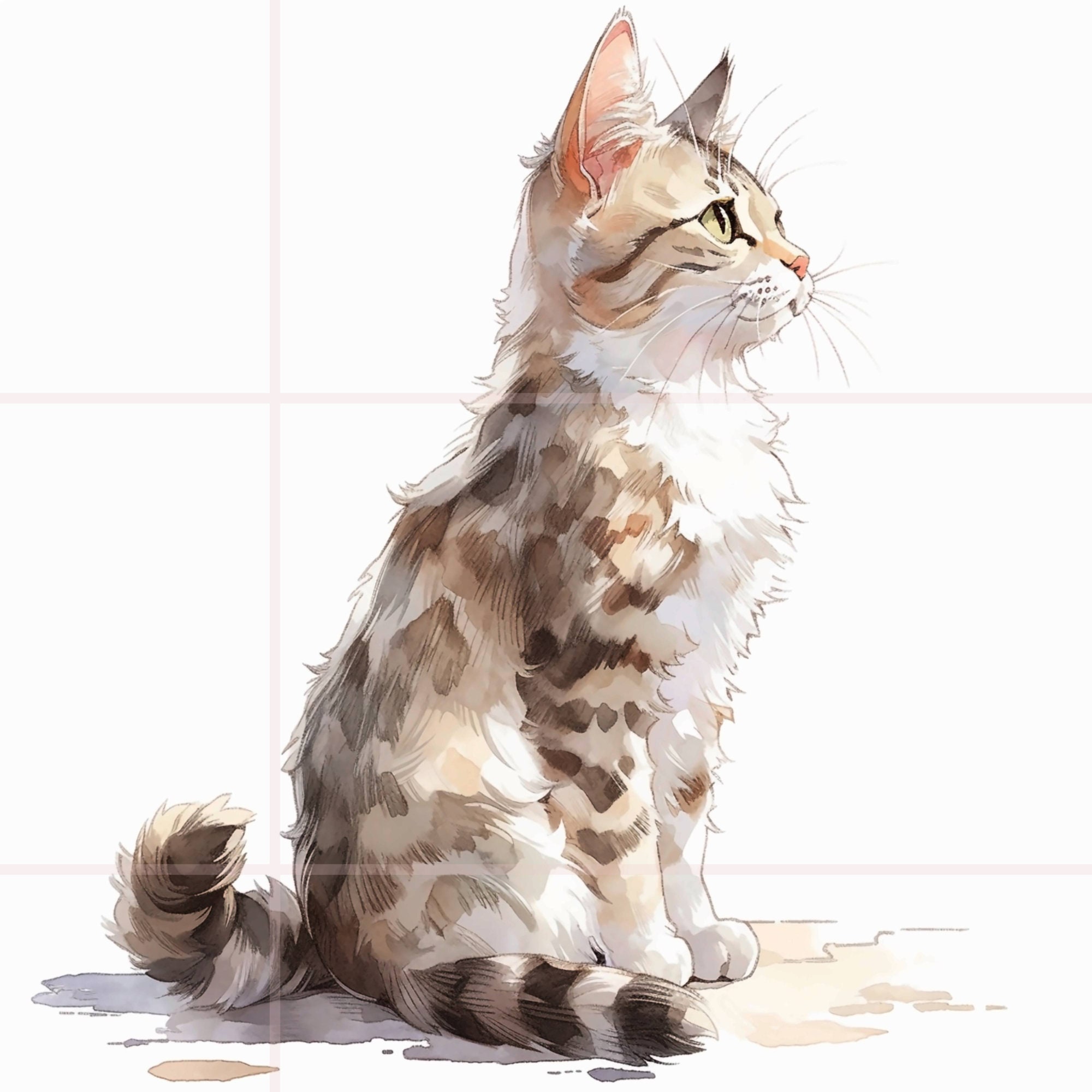 11 Watercolor Cute Cats Clipart, Personal and Commercial Use, JPG File ...
