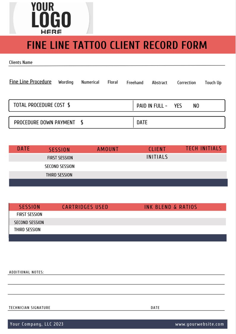 100% Editable Fine Line Tattoo Digital Template, Tiny Tattoos, Instant ...