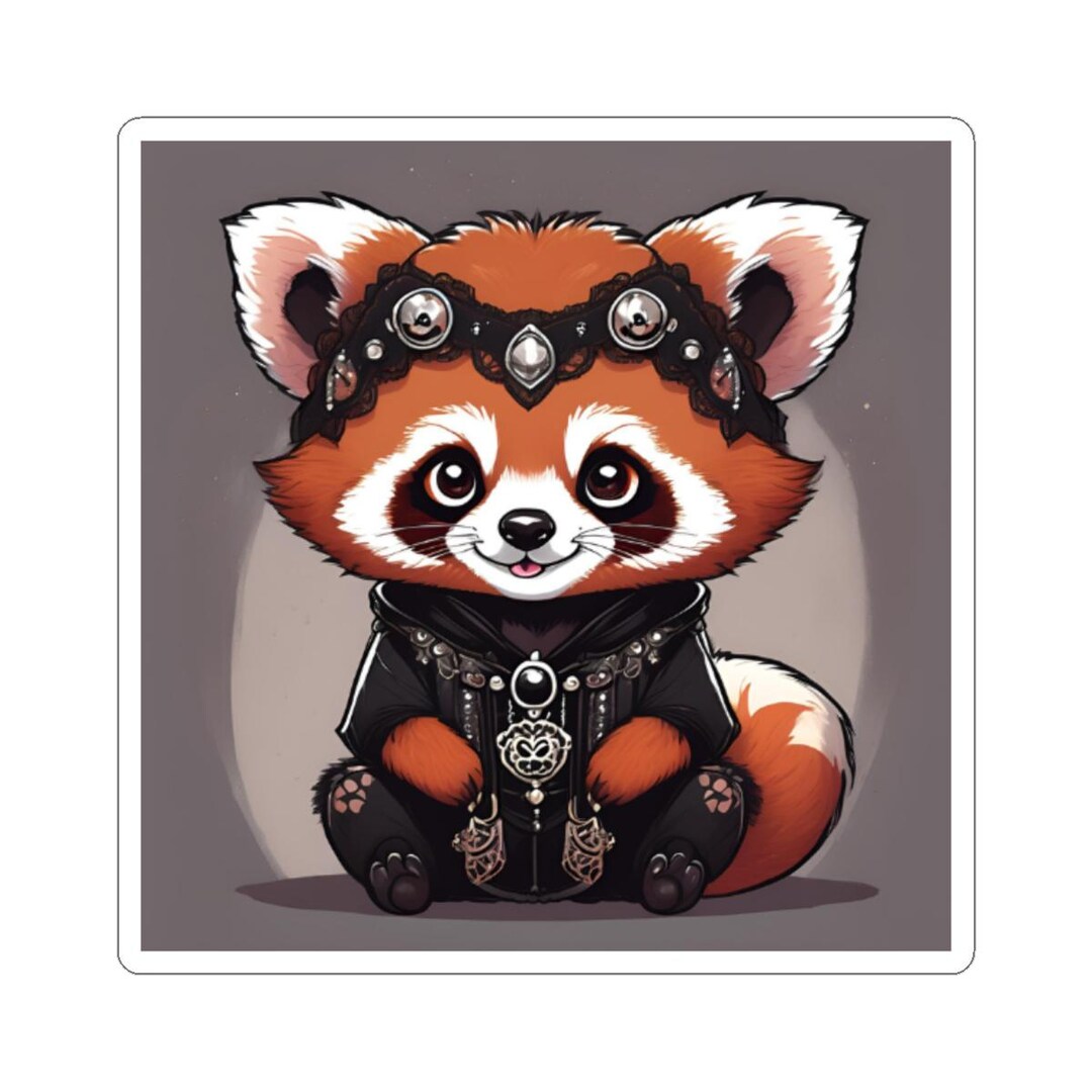 Adorable Red Panda Stickers, Cute Animal Decals, Laptop Stickers, Fun ...