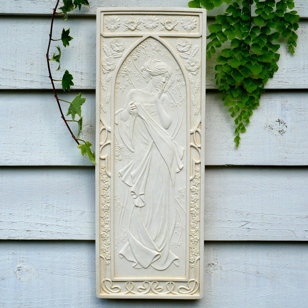 Mucha Plaque | Bonded Marble | Summer - Etsy UK