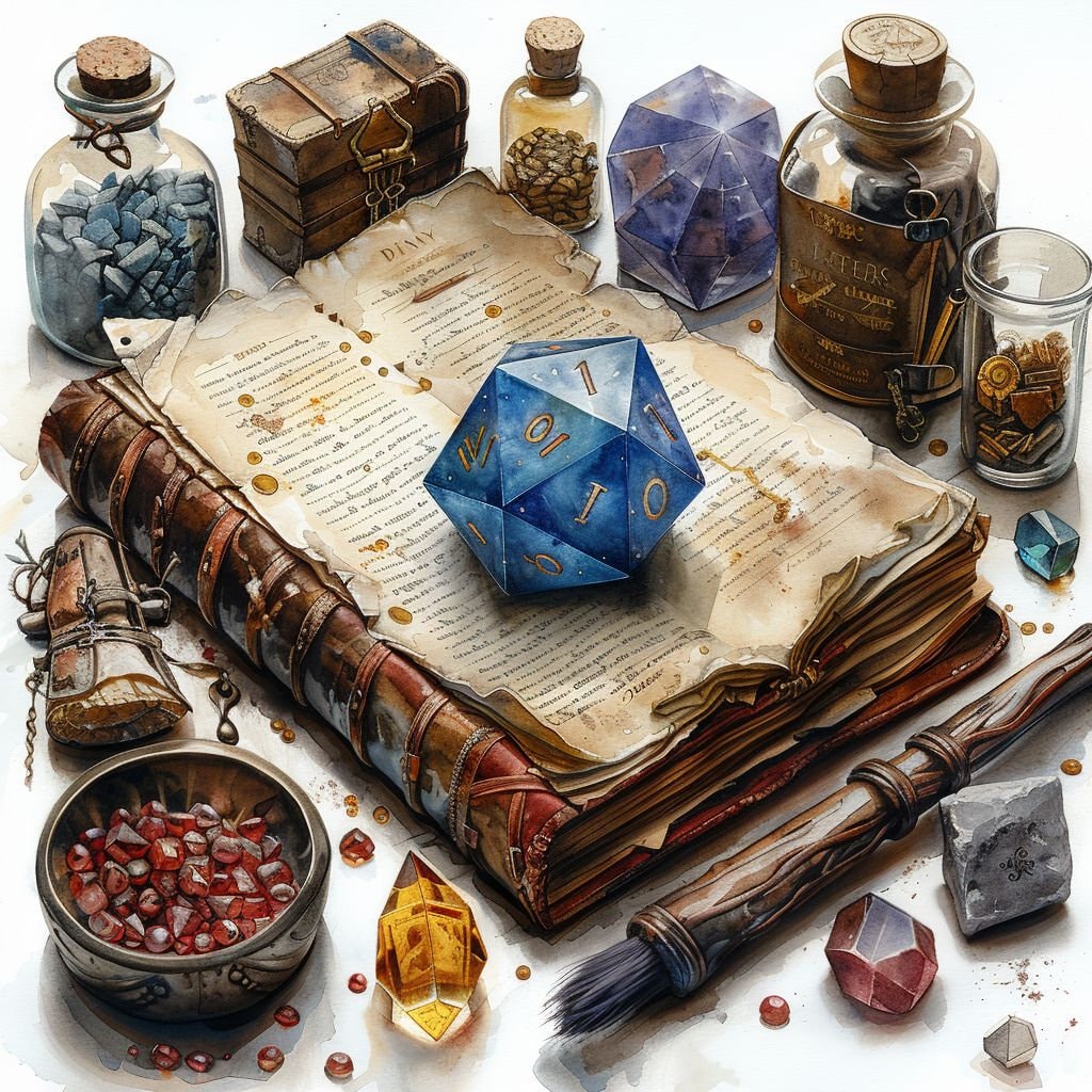 D20 Clipart, Dice Clipart, RPG Dice, Character Dice, Wizard Toolsets ...