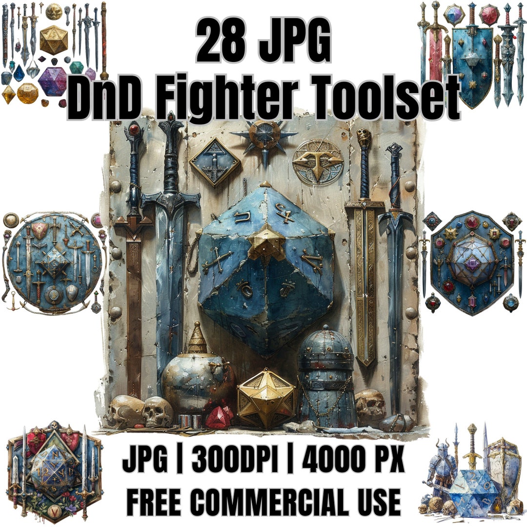 D20 Clipart, Dice Clipart, RPG Dice, Character Dice, Tabletop RPG Art ...