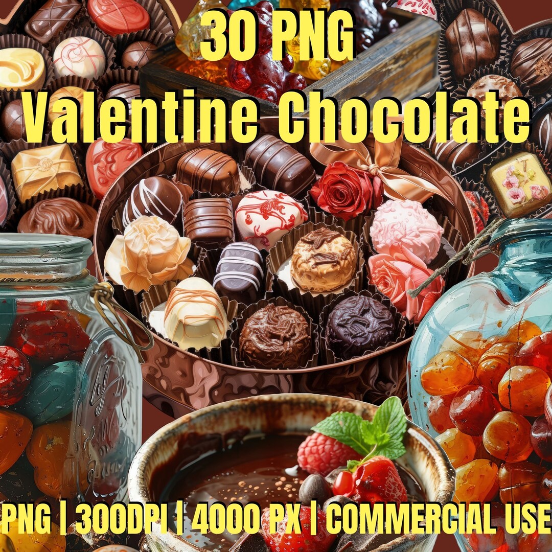Chocolate Clipart, Chocolate PNG, Valentine Clipart, Candy Clipart ...