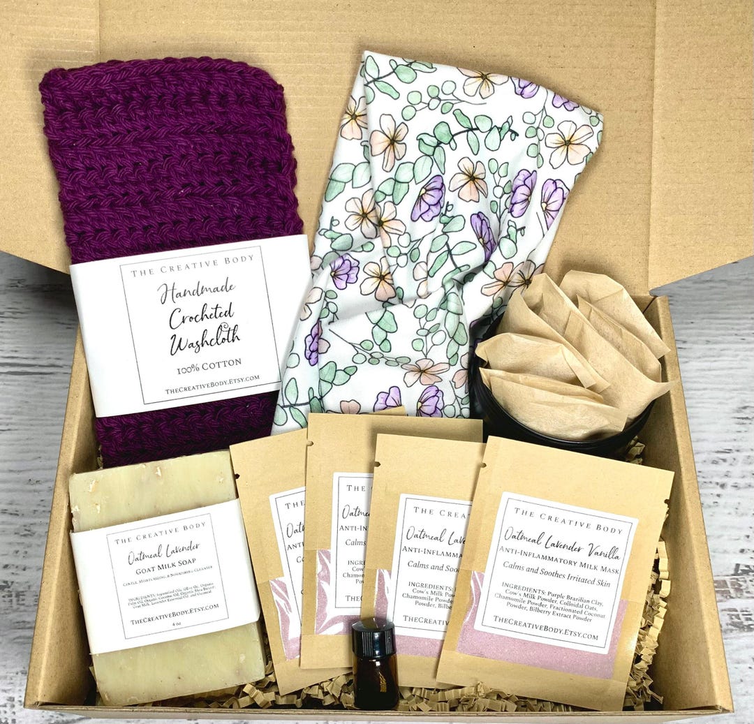 LG Oatmeal Lavender Vanilla Facial Kit- Gentle Exfoliation, Fun Spa ...