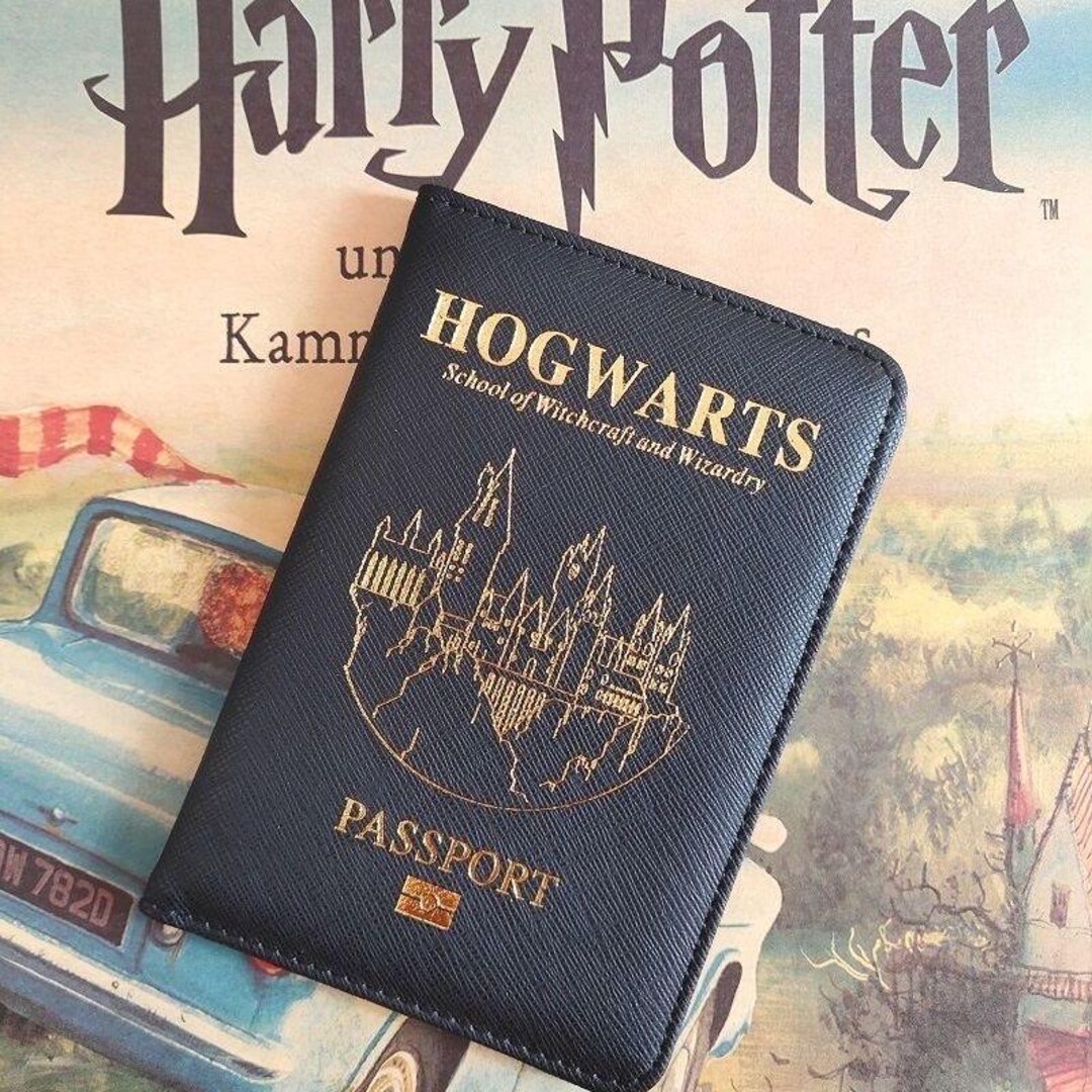 Hogwarts Passport Case/holder Holiday Gift Birthday Gift4 Houses Wizard ...