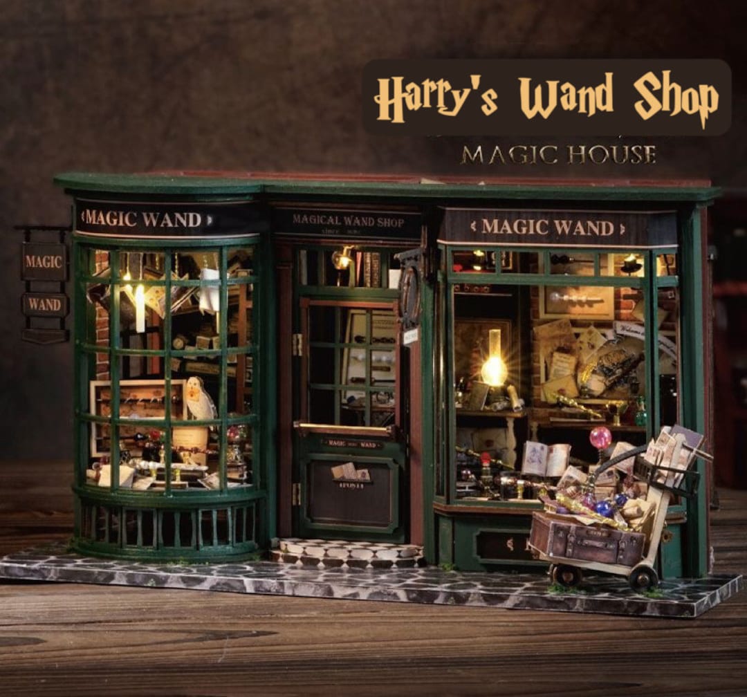 Harry Potter Wizarding Wand Shop Magic House DIY Dollhouse - Etsy