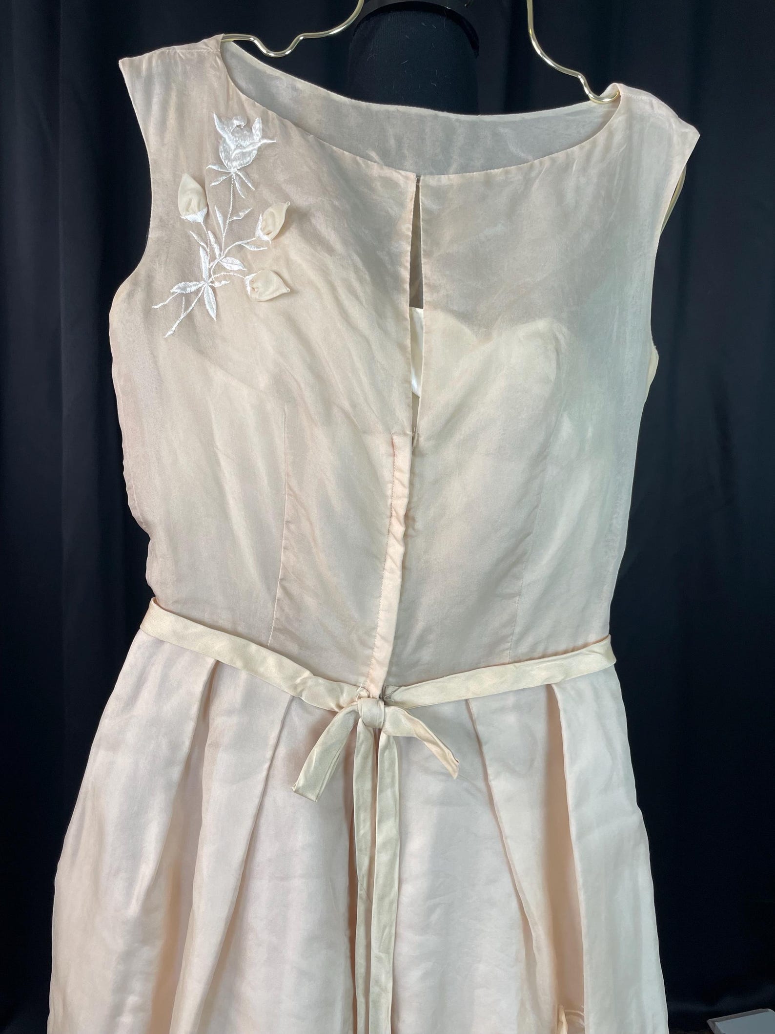 The RENEE Dress (XS): 1950s Cream Party Dress by Jane Andre - Etsy