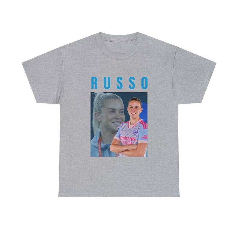 Alessia Russo T-shirt blue, LIONESS - Etsy