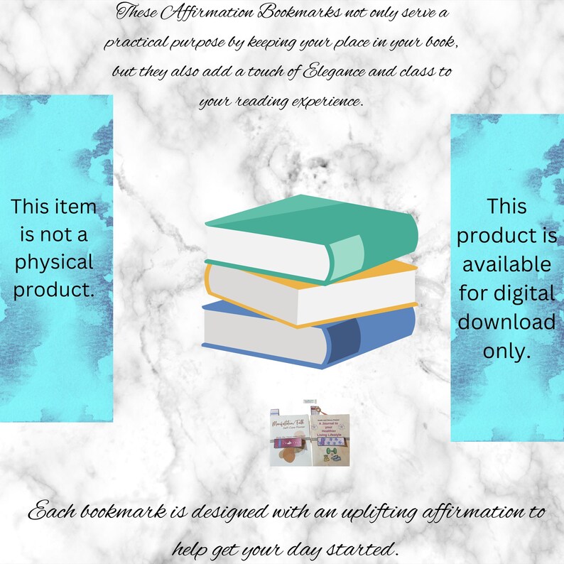 5-affirmation Bookmarks 5, so You Will Never Lose Your Place Again ...
