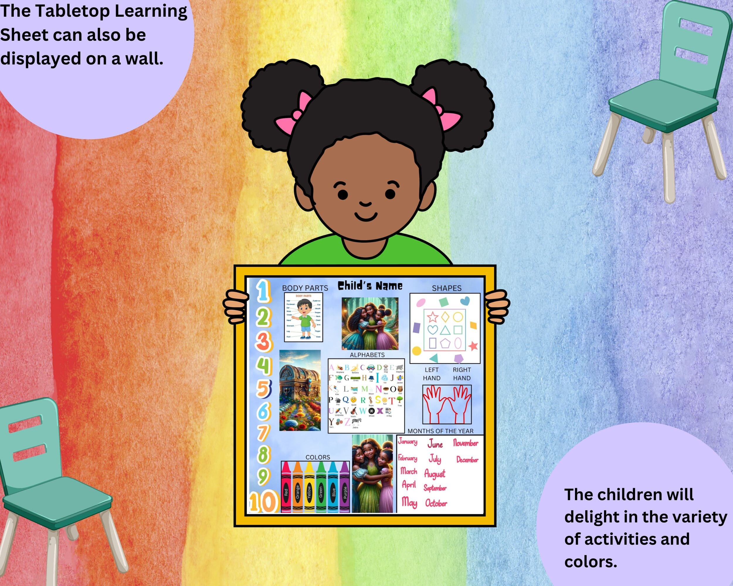 Editable Tabletop Learning Sheet Template No.2. Take a Look ...