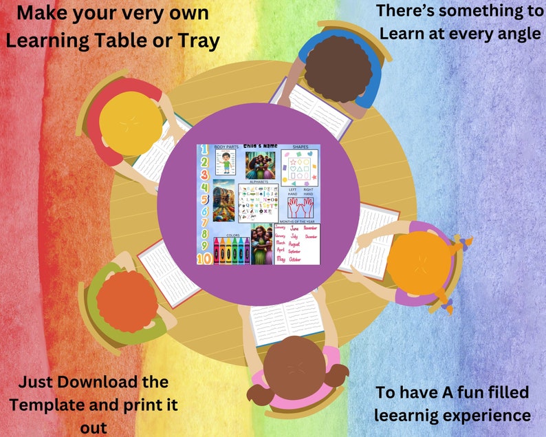 Editable Tabletop Learning Sheet Template No.2. Take a Look ...