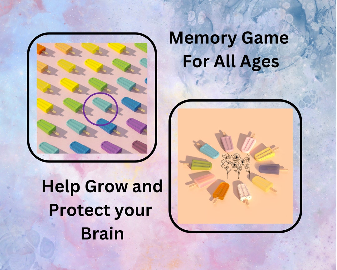 Memory Game Set 1 Different Random Picture. Help Grow and Protect Your ...