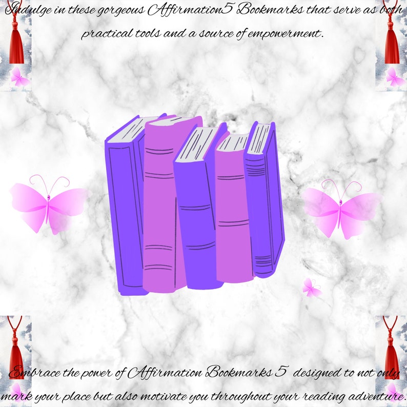 5-affirmation Bookmarks 5, so You Will Never Lose Your Place Again ...