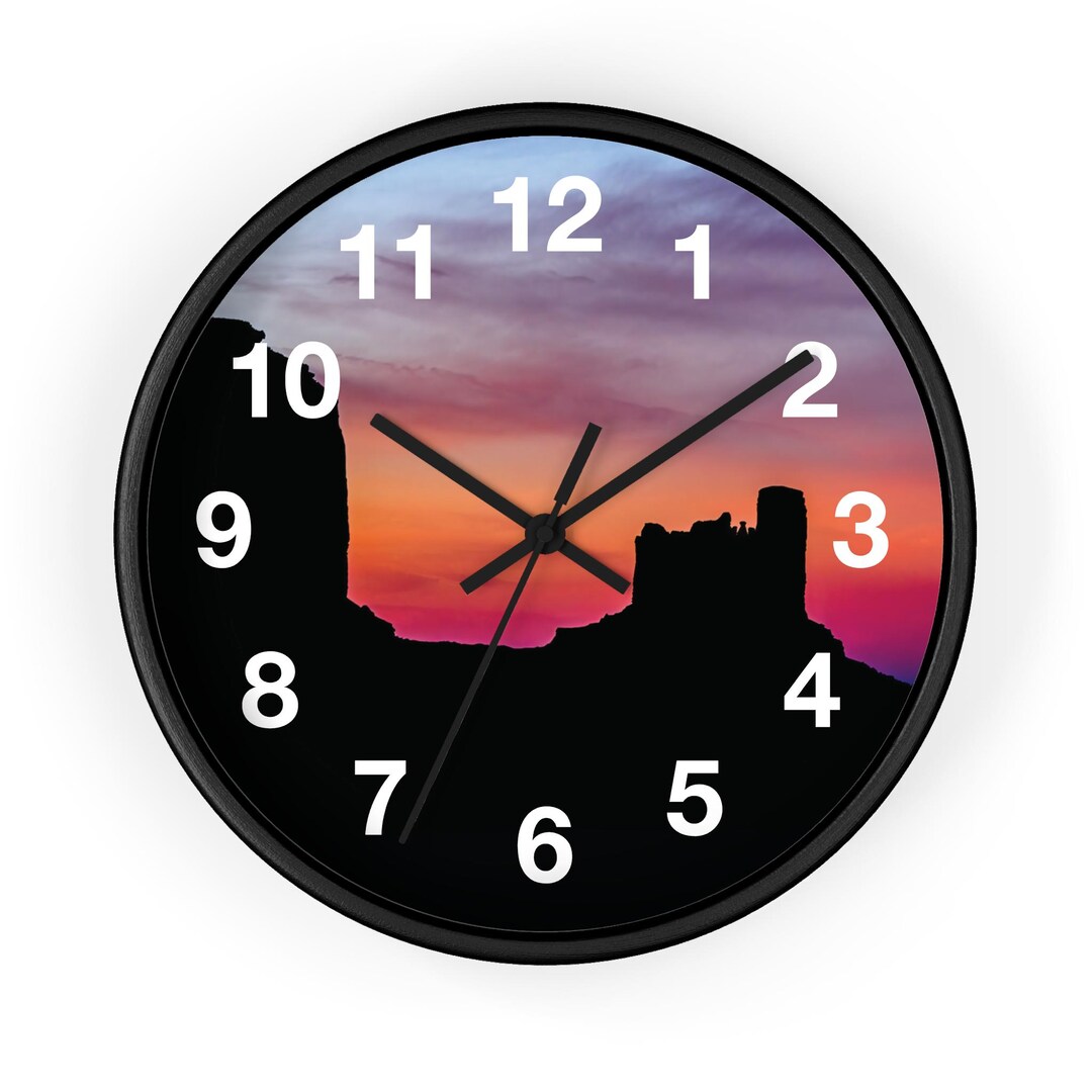 Monument Valley Sunset Wall Clock: Southwestern Home Decor - Etsy