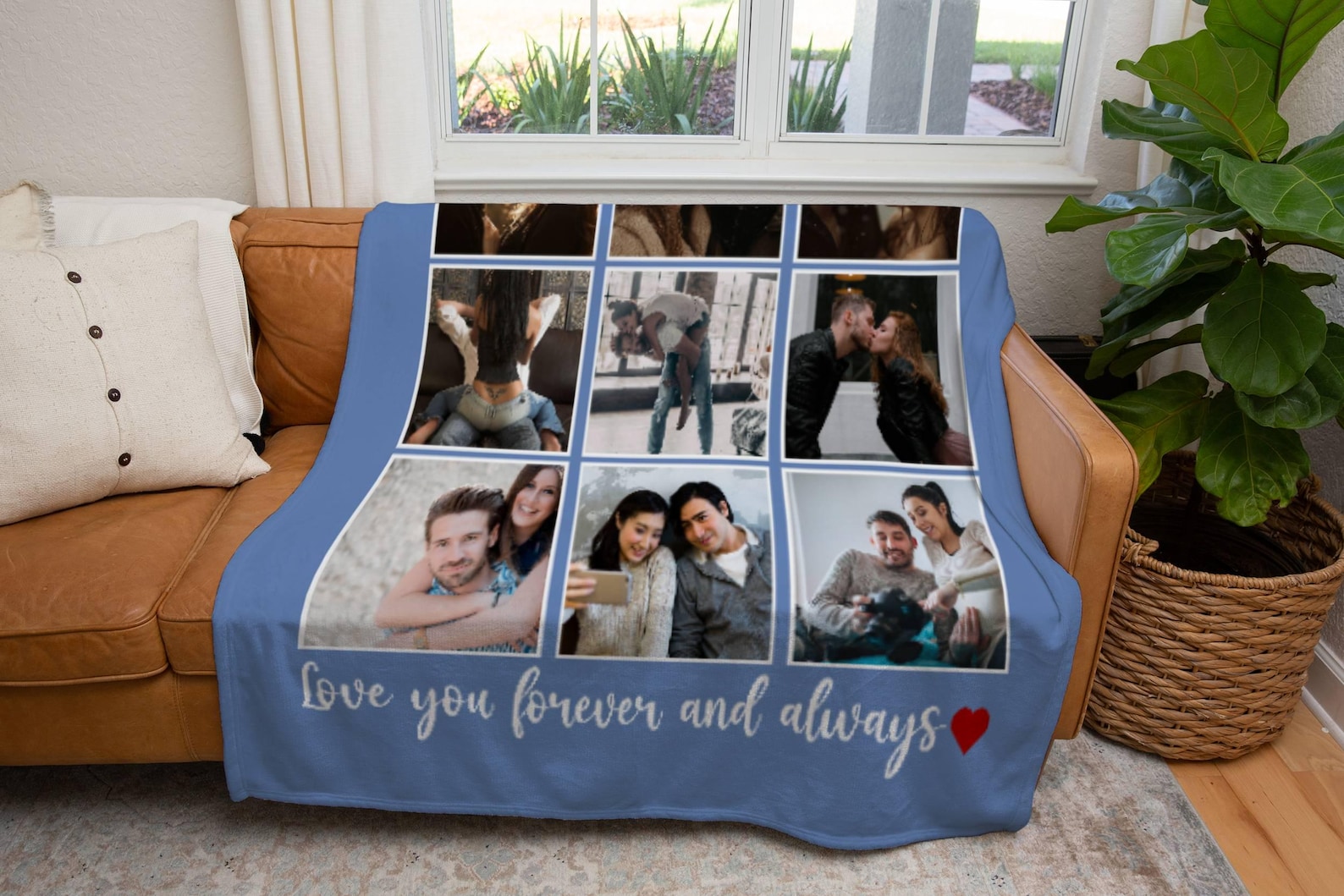 Custom Photo Blanket, Personalized Photo Blanket Gift, Christmas Gift ...