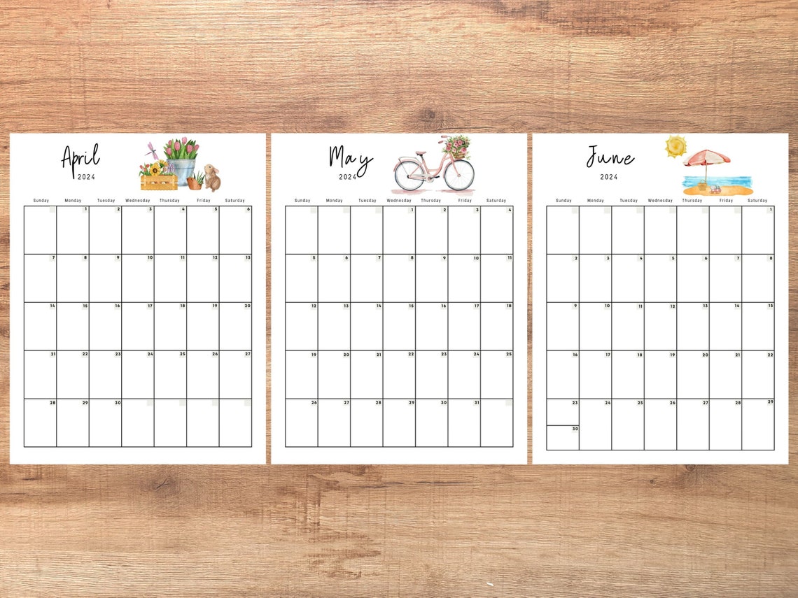 2024 Printable Calendar, Editable Calendar, Printable Calendar, 2024 ...