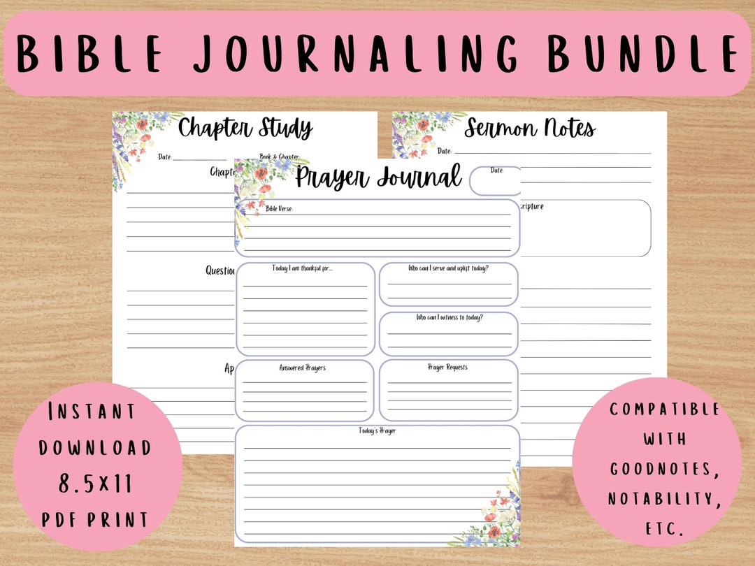 Printable Bible Study, Bible Journals, Prayer Journals, Bible Study ...