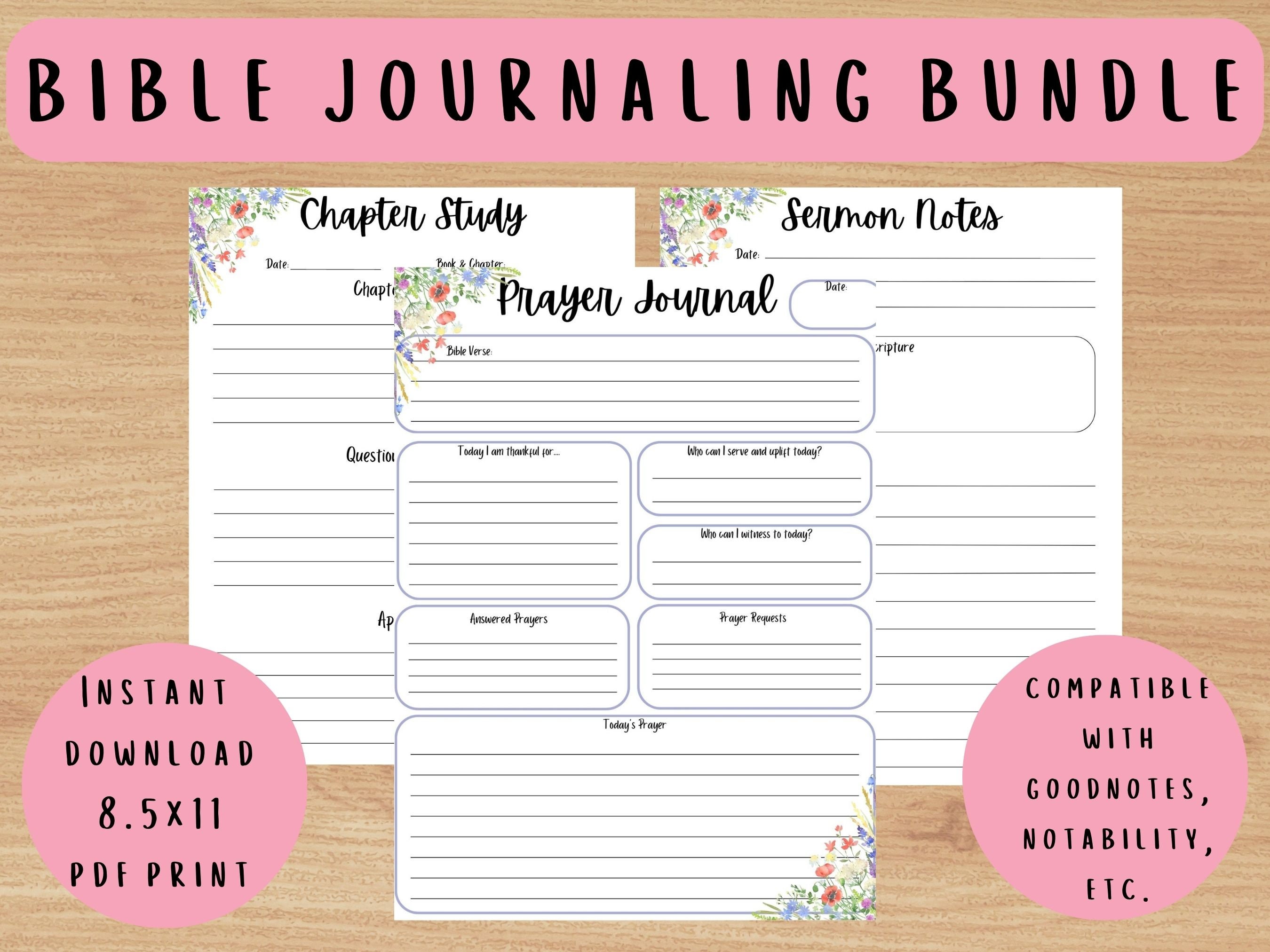 Printable Bible Study, Bible Journals, Prayer Journals, Bible Study ...