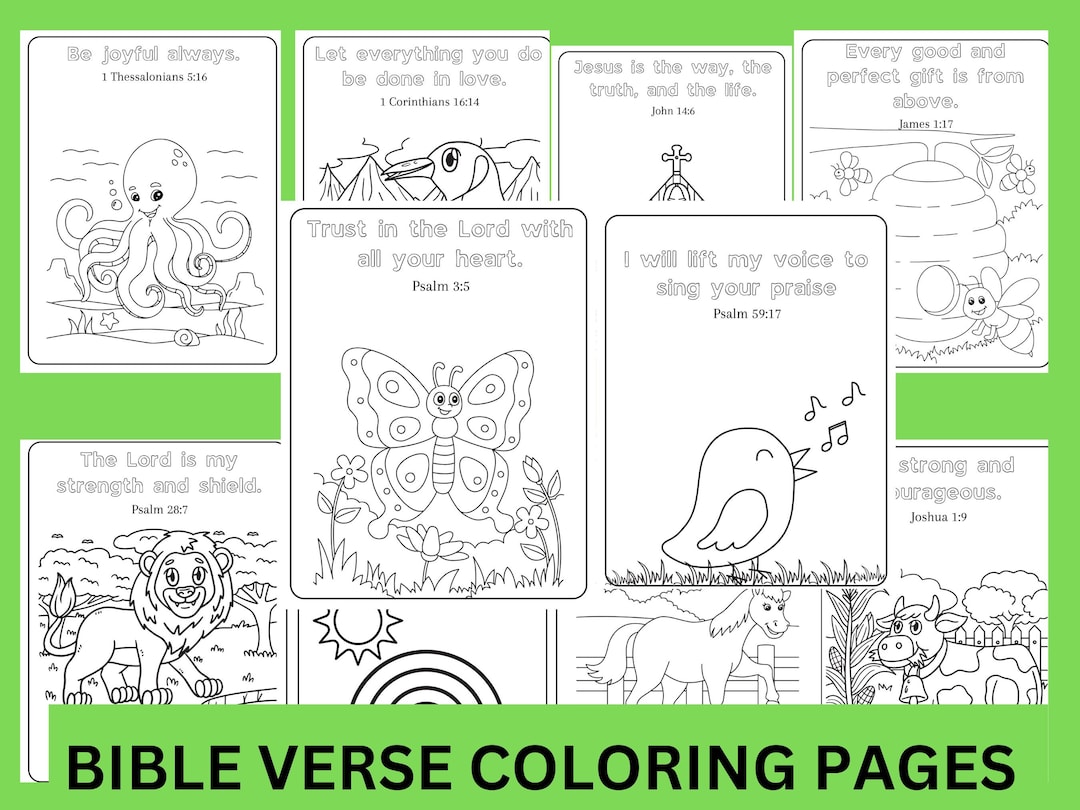Bible Verse Coloring Pages, Kids Bible Verse Coloring Pages, Kids ...