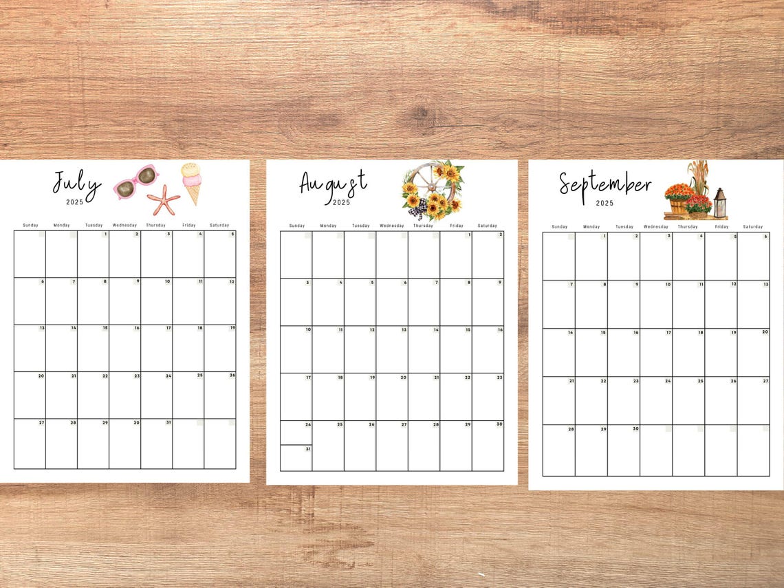 2025 Printable Calendar, Editable Calendar, Printable Calendar, 2025 ...