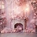 Pink Christmas Digital Backdrops, Pink Birthday Digital Backdrops ...