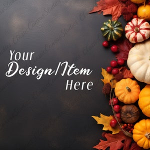 Thanksgiving Invitation Flat Lay Mockup, Friendsgiving Party, Digital ...