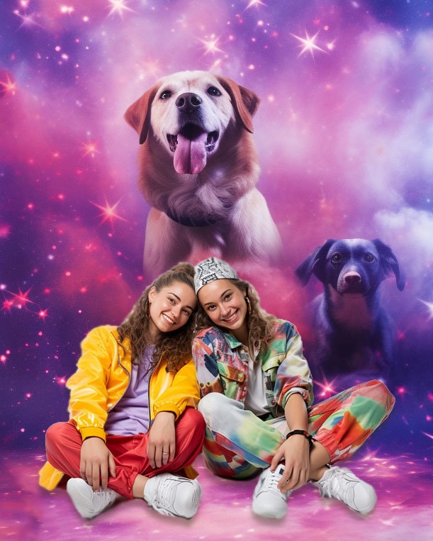 90's Trend Cheesy Photoshoot Digital Background, Studio Photography ...