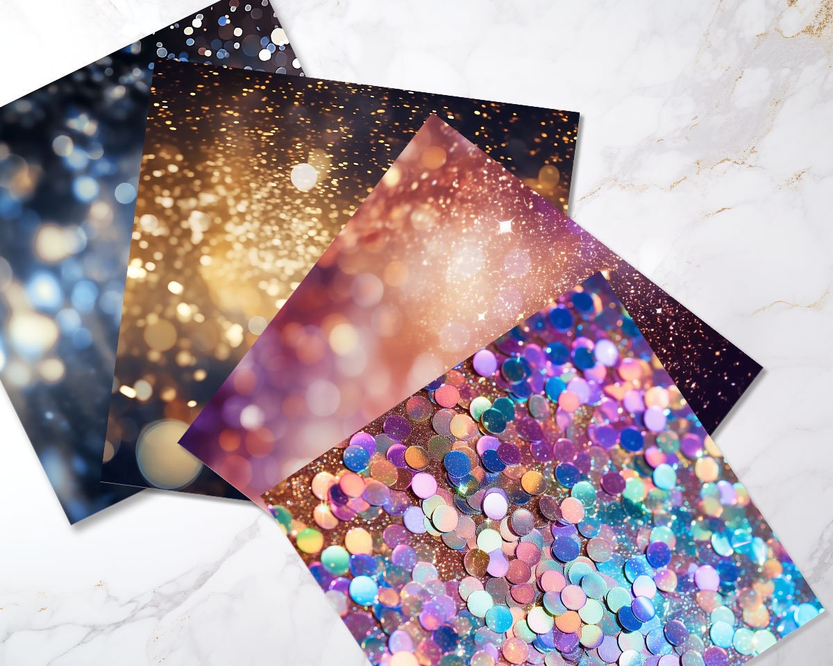 Glitter Digital Paper, Seamless, Print Glitter Pattern, Sequin ...