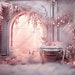 Pink Christmas Digital Backdrops, Pink Birthday Digital Backdrops ...