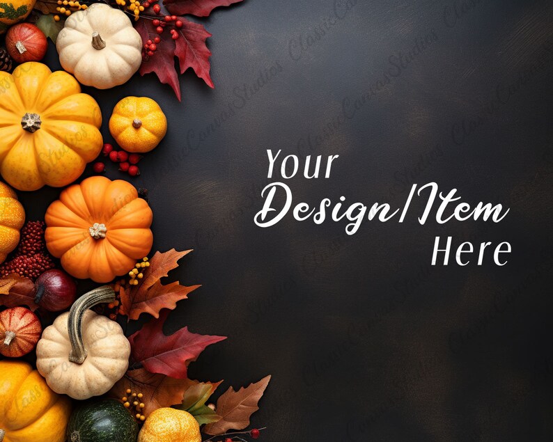 Thanksgiving Invitation Flat Lay Mockup, Friendsgiving Party, Digital ...