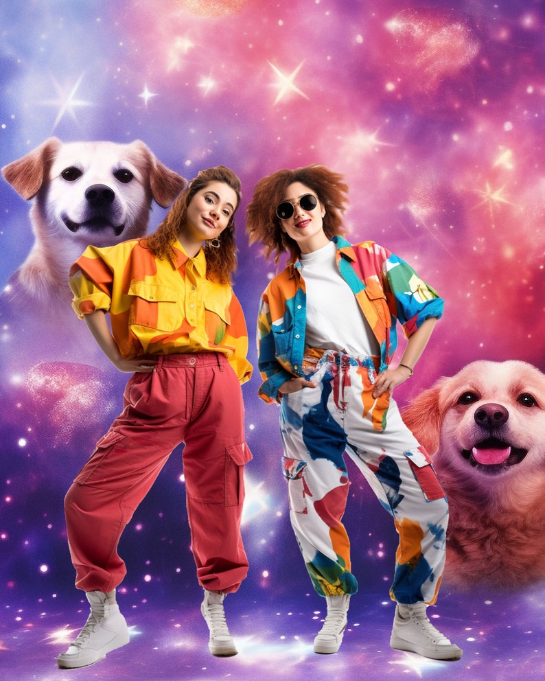 90's Trend Cheesy Photoshoot Digital Background, Studio Photography ...