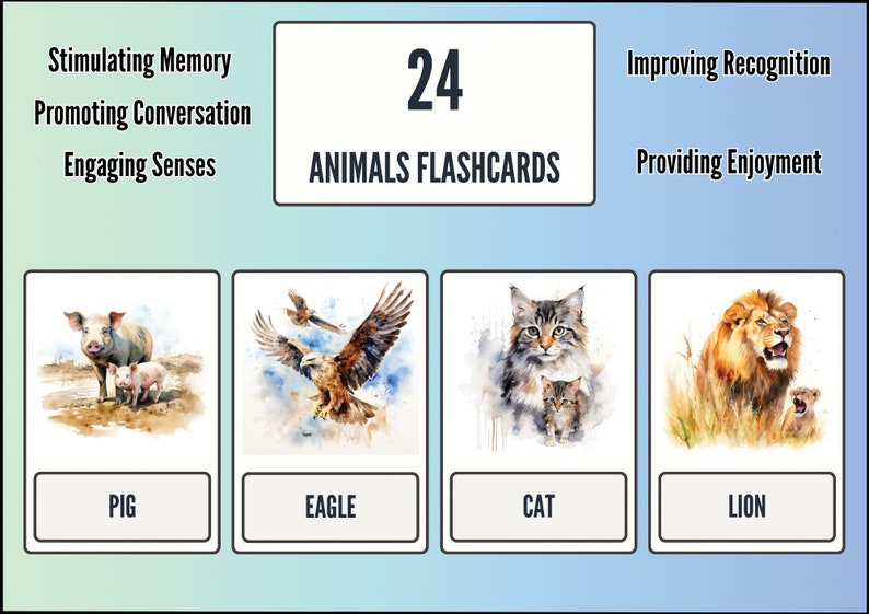 24 High Resolution Flashcards for Dementia. Instant Download - Etsy ...