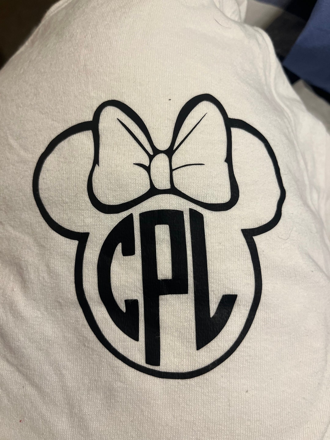 Monogram Minnie Head - Etsy