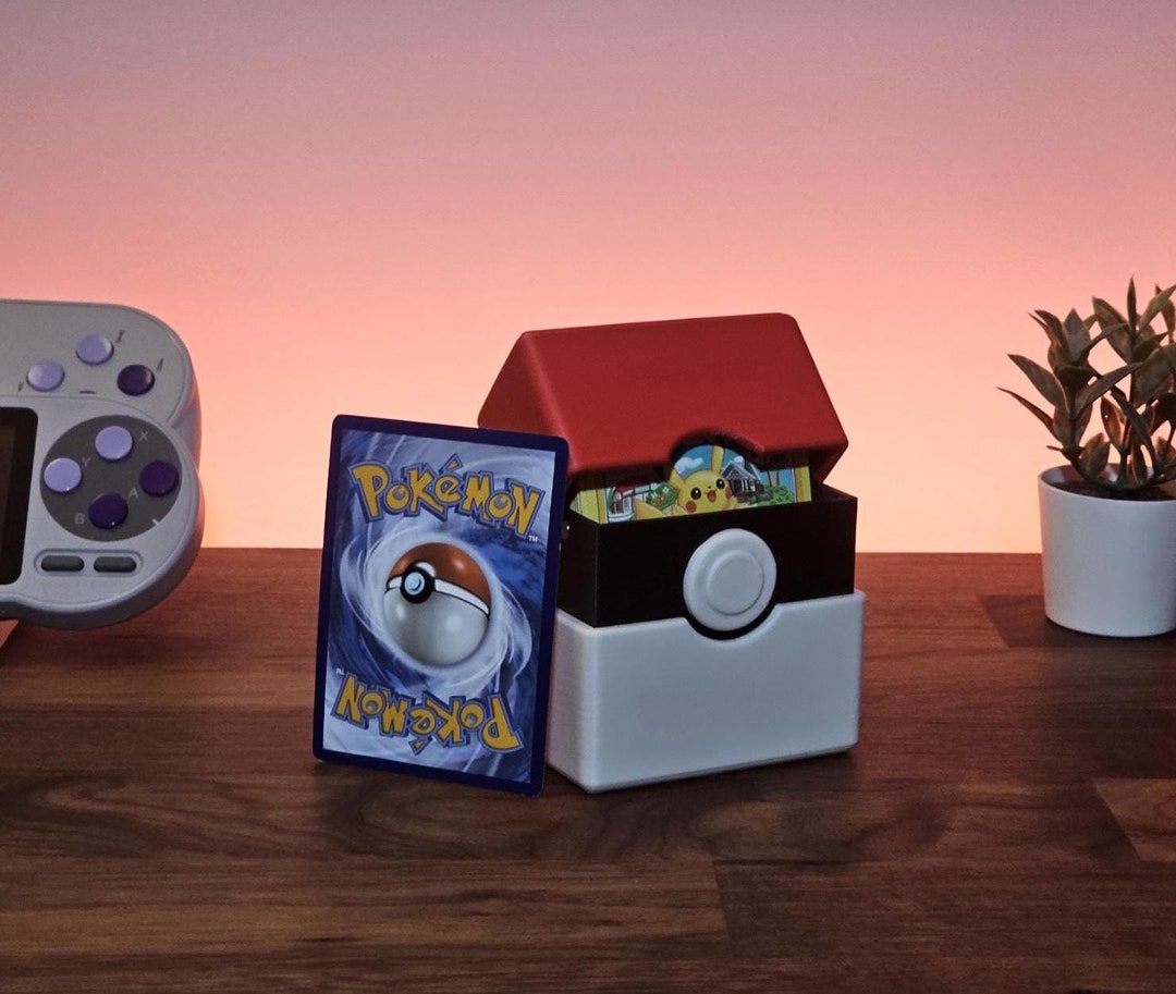 Pokemon Card Holder - PSA Card Storage Chest Magnetic | Pokeball ...